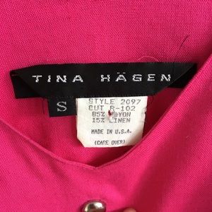 Vintage | Dresses | Vintage Tina Hagen Embellished Pink Dress | Poshmark